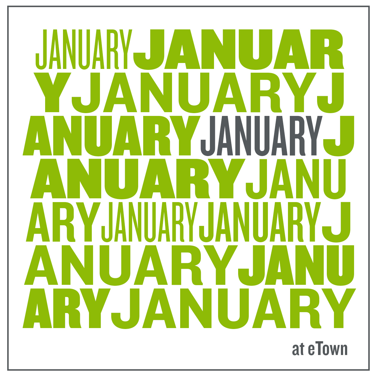 January at eTown Playlist - eTown